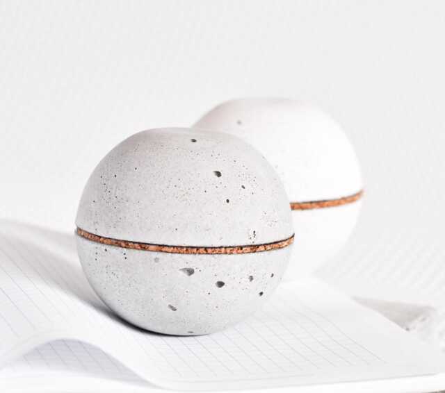 Decorative Concrete Ball - Minimalistic Cement Sphere Photography Props Round Peperweight ...