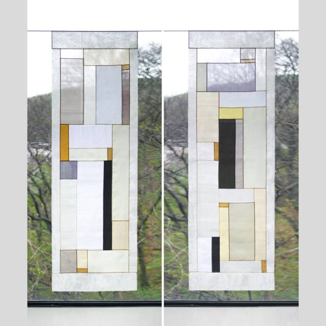 Korean Pojagi Curtain Handwoven Silk Patchwork Window Hanging, Custom ...