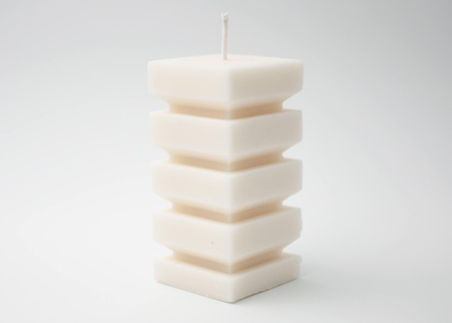 Modern Art Deco Candle, Architectural Tower Piece, Sculptural Homemade ...