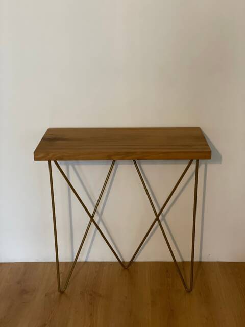 Console Table Leg Gold - Metal Hairpin Modern Look Metal Console Frame ...