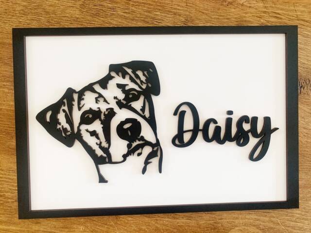 Personalised Jack Russell Terrier Wall Art - Plaque Gift Sign Dog Lover ...