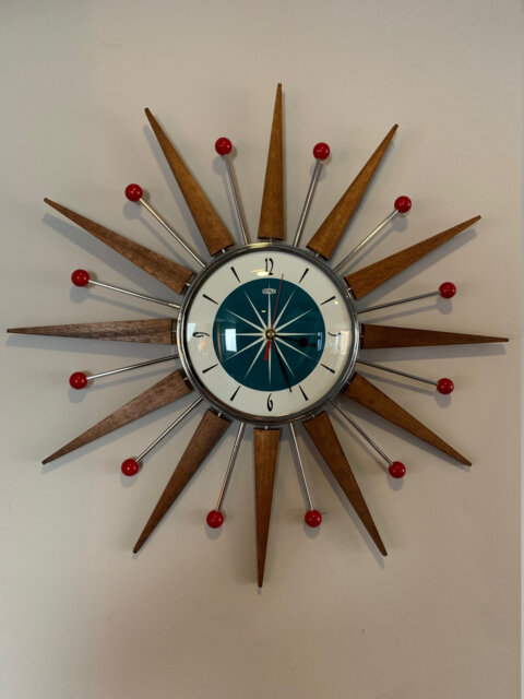 Handmade Mid Century Starburst Clock 21 by Etsy | ufurnish.com