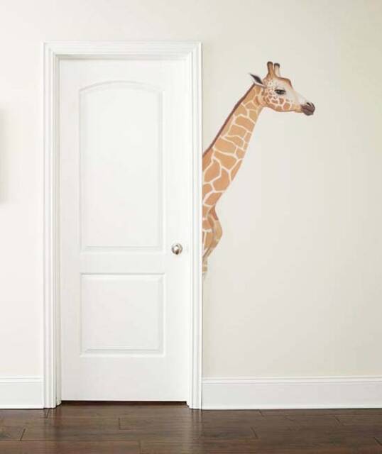 Giraffe Wall Sticker, Giraffe Decal, Decals, Stickers, Safari Decals by ...