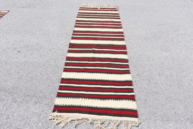 Vintage Kilim Rugs For Hallway, Red Kilim, Office Runner Stair ...
