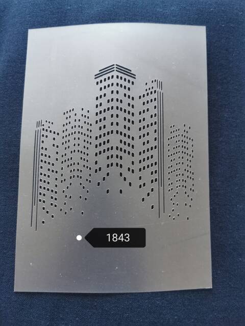 No1843 Building Stencil, Flexible, Reusable, 125Mic, Wall Decor, Home ...