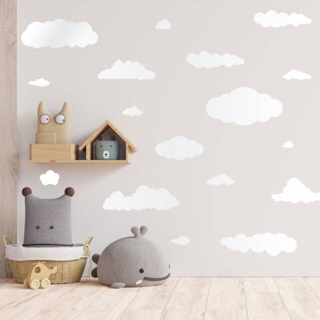 Cloud Vinyl Wall Art Stickers Decals Kids Room Children's Bedroom by ...