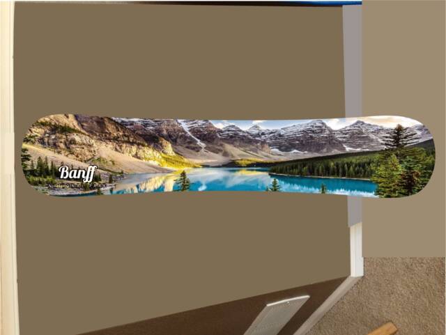 Snowboard Decor Mountain Skiing Banff Wall Art by Etsy | ufurnish.com