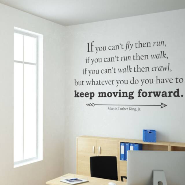 Keep Moving Forward Mlk Quote Wall Display - Decal Decor For Your ...