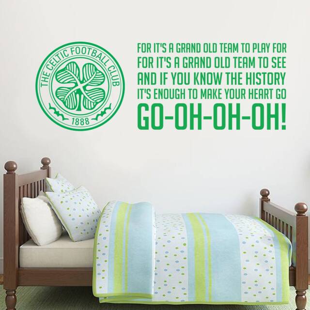 Celtic Football Club - Crest & Grand Old Team Song by Etsy | ufurnish.com