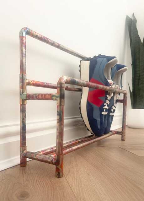 Floor Standing Copper Shoe Rack - Storage Space Saver Tidy by Etsy ...