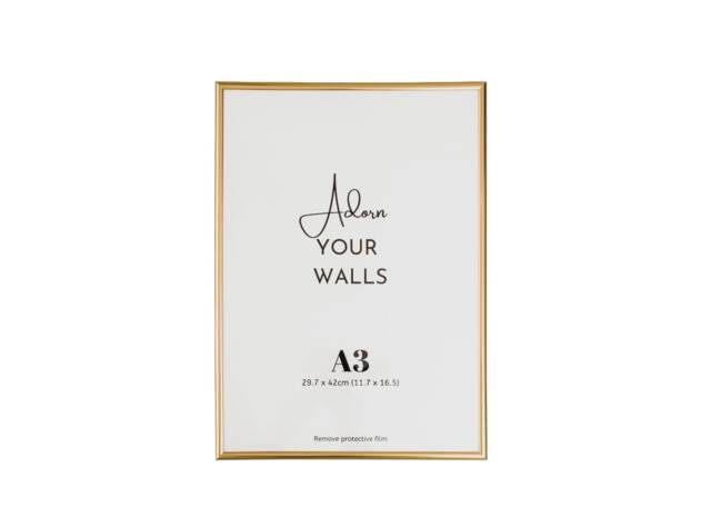 Slim Gold Frame A3/A4 Poster Picture Contemporary Thin Modern Wall ...