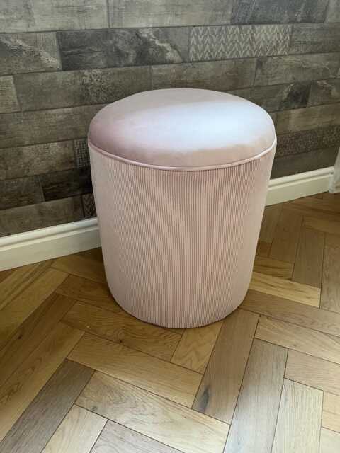 Stripe Dressing Table Stool Pouffe Dressing Stool Patterned Pouffe ...