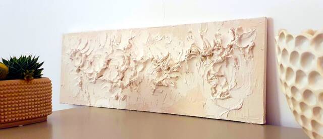 Structure Picture, Structure Painting, Picture White, Spatula Canvas ...