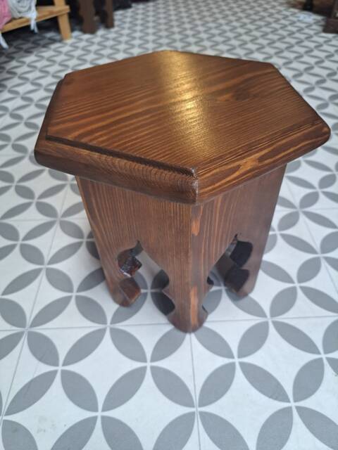 Handmade Moroccan Style Hexagonal Side Table With Gothic Legs by Etsy ...