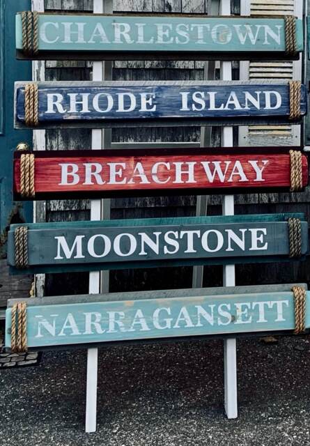Personalized Sign/Nautical Rope Custom Wood Costal Beach House Outdoor ...
