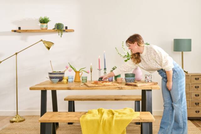 Rustic Dining Table -- 66cm Width Choice Of Leg by Etsy | ufurnish.com