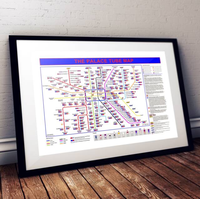 The Crystal Palace Tube Map by Etsy | uFurnish.com
