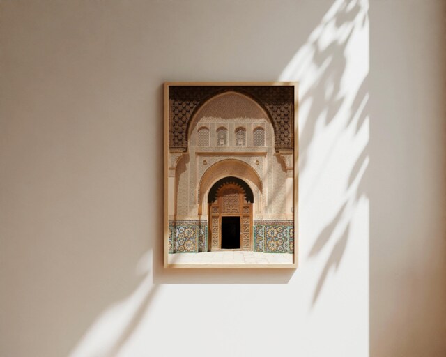 Islamic Mosque Wall Art, Muslim Home Decor Print, Art For Living Room ...