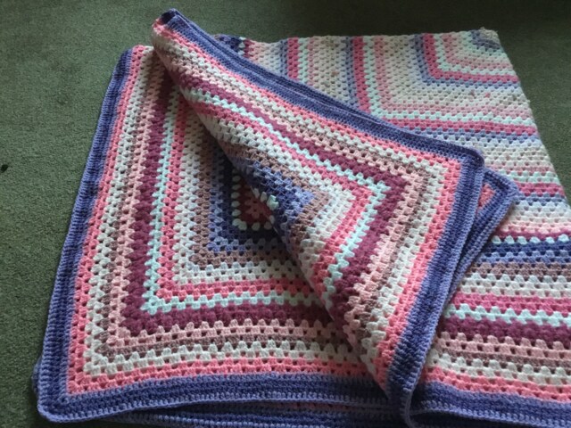 Handmade Double Crochet Princess Blanket Throw, Car Blanket, Bed Throw ...