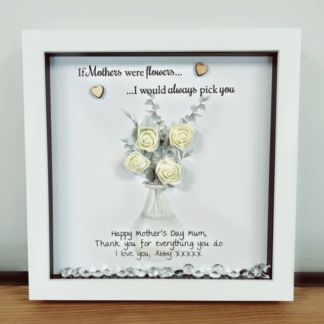 Personalised Mum Flower Quote Frame. Mother Gift Box by Etsy | ufurnish.com