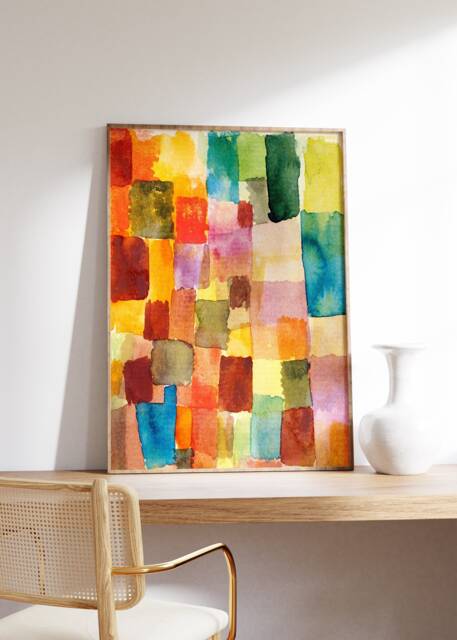 Paul Klee Abstract Art Print, Geometric Color Chart, Contemporary Wall ...