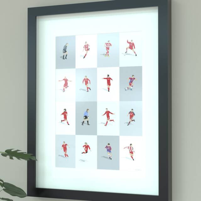 Bayern Munich Legends Illustrated Print by Etsy | ufurnish.com