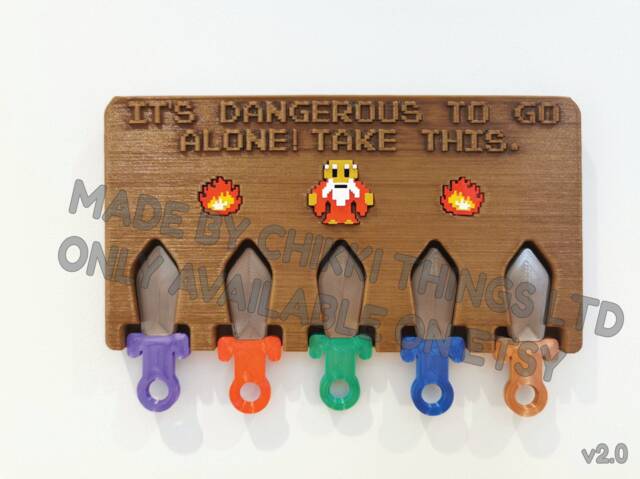 Legend Of Zelda, Zelda Key Holder, Gift Ideas, Gaming Gadgets, 8Bit ...