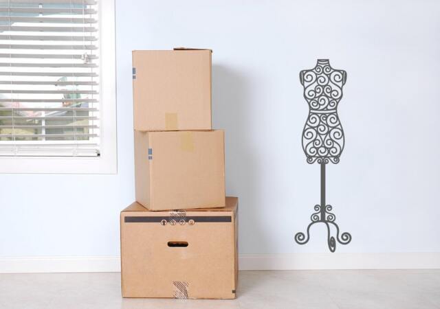 Wall Decal Stylish Mannequin Dress Shop Window Sticker Clothes Dressing ...