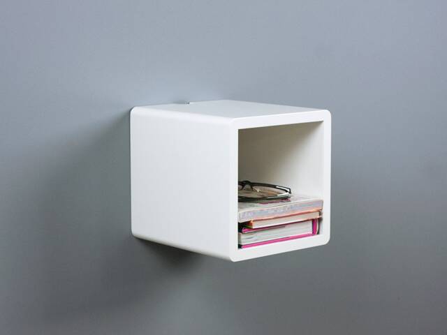 Mini Cubby Floating Nightstand, Lacquer Coating High End Finish Small ...