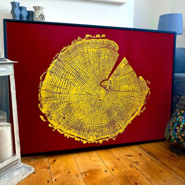 Willow Tree Ring Print Large Wood Slice Art, A1 Size by Etsy | ufurnish.com