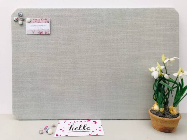 Dove Grey Fabric Covered Cork Board/Pin by Etsy | ufurnish.com