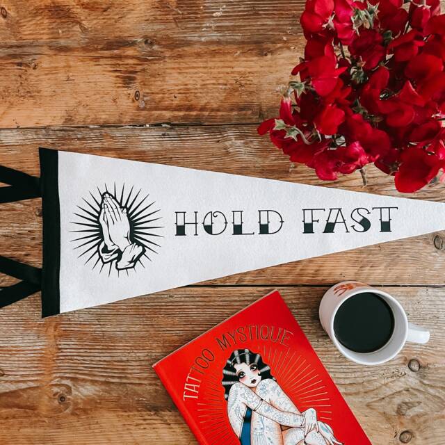Hold Fast Pennant Flag/Felt Pennant Wall Hanging Banner Sailor Jerry ...