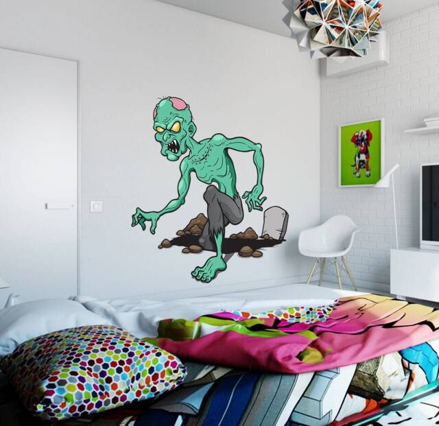 Zombie Wall Decal, Sticker, Wall Decor, Art by Etsy | ufurnish.com