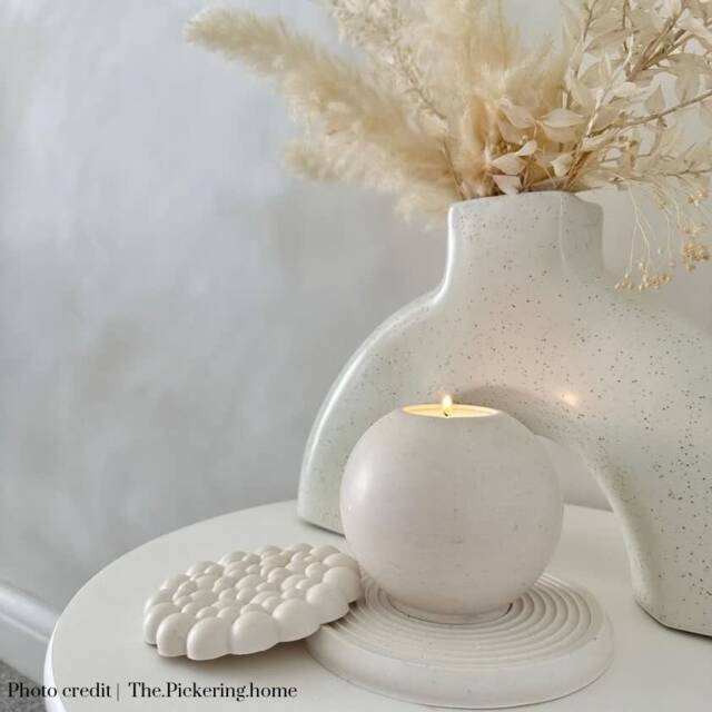 Round Ball Large Tea Light Holder, Choose Different Colour Effect ...