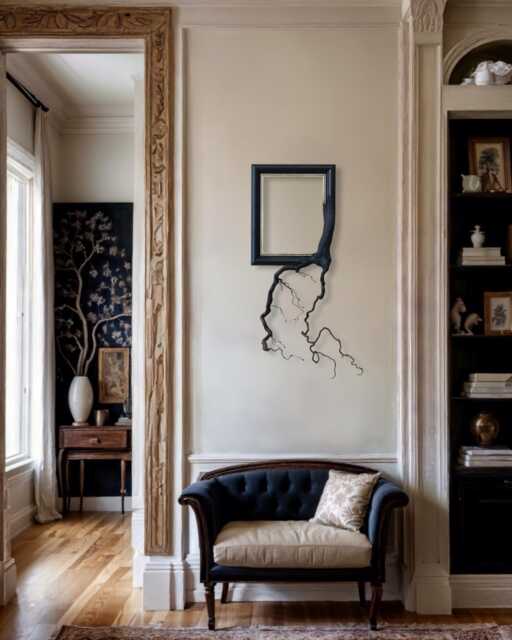 Fusion Frame Driftwood Wall Art Design Solid Natural Wood Handcrafted ...