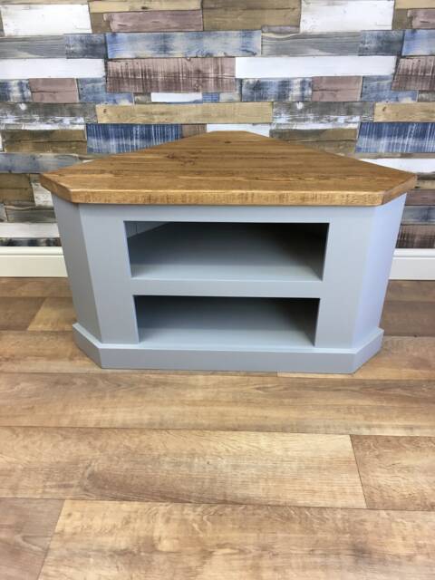 Corner Tv Unit Made From Sustainably Sourced Timber - Hand-Painted in ...