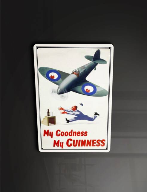 My God Guinness Pub Beer Bar - Metal Sign Plaque Wall Art Decor Signage ...