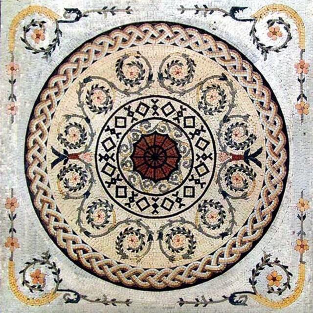 Roman Geometric Mosaic - Cypress by Etsy | ufurnish.com