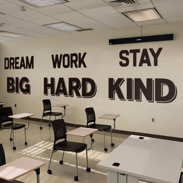 Dream Big, Work Hard, Stay Kind, Classroom, University, Classroom Decor ...