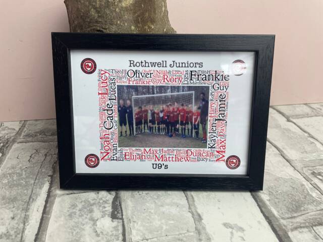 Football Team Award Gift Personalised Wooden Photo Frame - Sport by ...