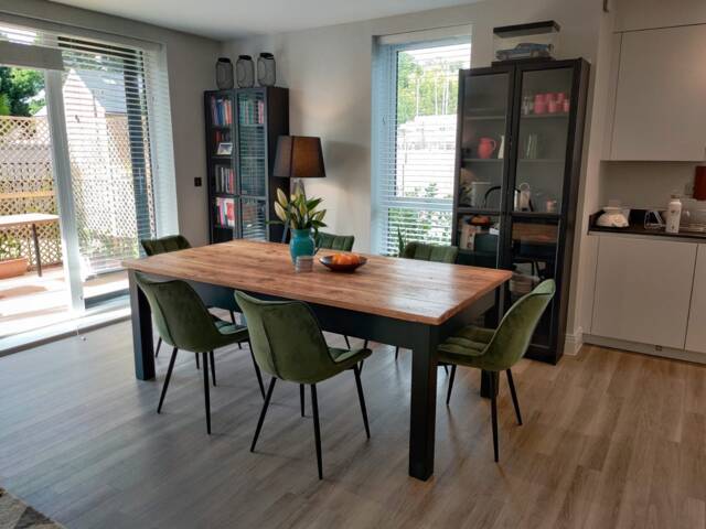 Larder Country Kitchen Table Set - Farmhouse Dining & Bench Reclaimed ...