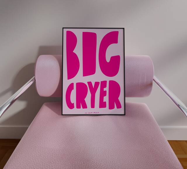 Big Cryer Print Poster, Vintage Food Print, Trendy Retro Drink ...