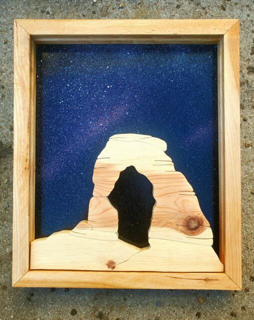 The Delicate Arch - Starry Night - Mantle Piece - Wall Art - Arches ...