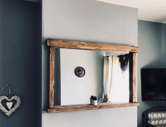 Handcrafted Overhang Shelf Mirror by Etsy | ufurnish.com