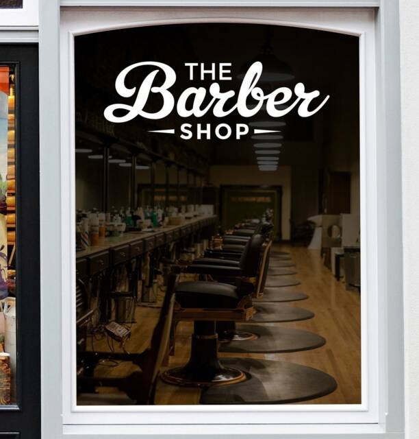 Barber Shop Window Sticker Barbershop Decal Display by Etsy | ufurnish.com