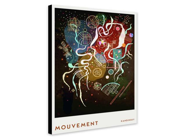 Movement By Wassily Kandinsky - 1935 - Wrapped Framed Canvas Rolled ...