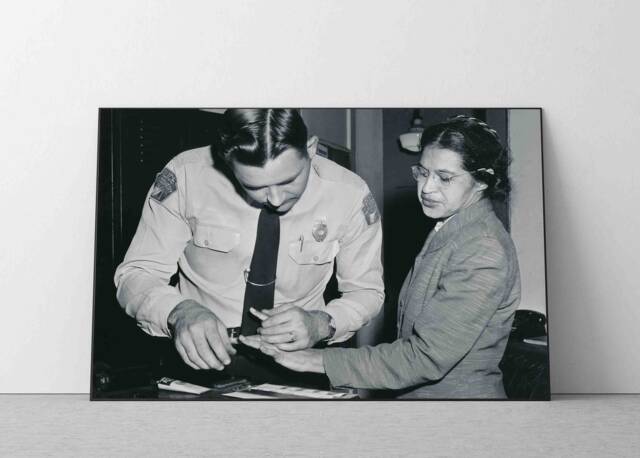 Rosa Parks Bus Boycott Poster Print, Civil Rights March Wall Art ...