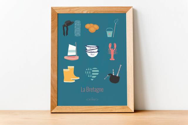 Travel Poster Brittany, The Iconic by Etsy | ufurnish.com