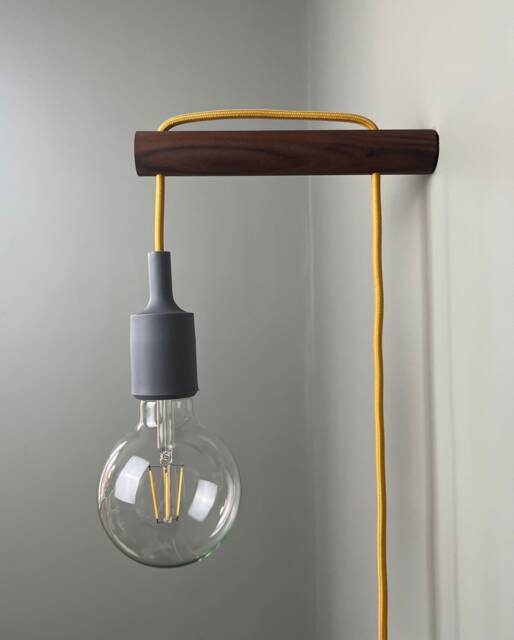 Wall Mounted Walnut Dowel Light by Etsy | ufurnish.com