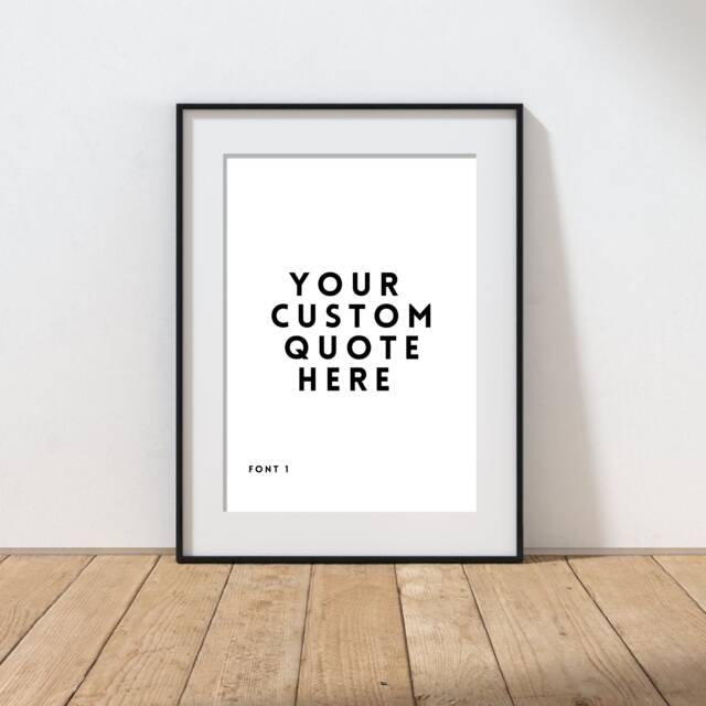 Custom Quote Print Personalized Typography Gift by Etsy | ufurnish.com